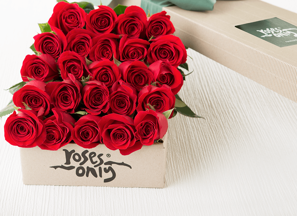 24 Red Roses Valentines Gift Box | Roses Only HK