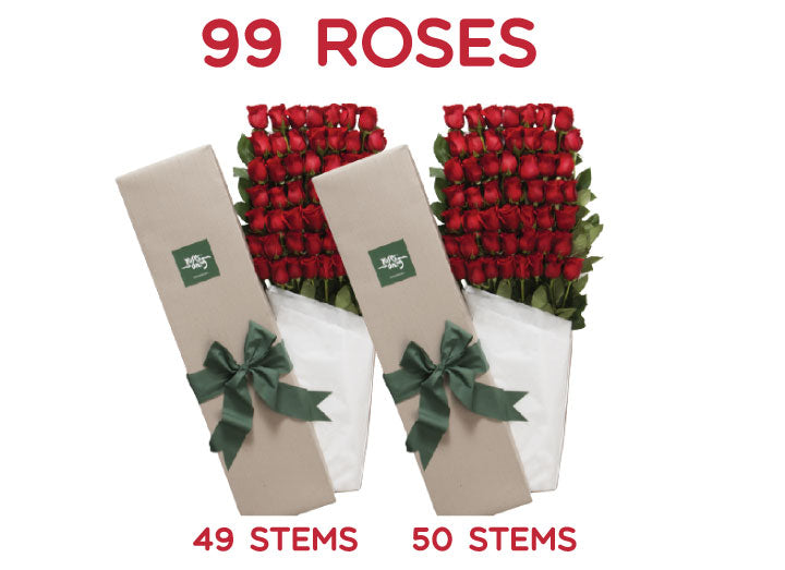 99 Red Roses Gift Box | Roses Only HK