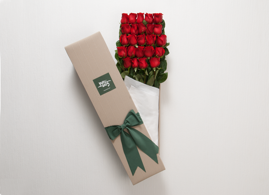 24 Red Roses Gift Box | Roses Only HK