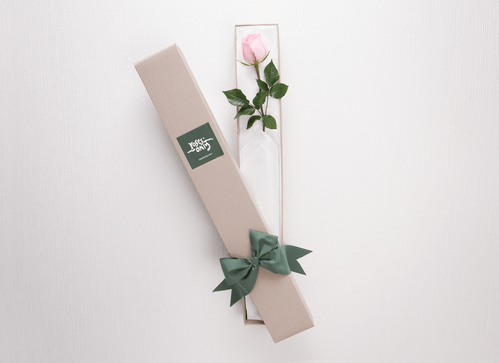 Single Pastel Pink Rose Gift Box | Roses Only HK | Roses Only HK